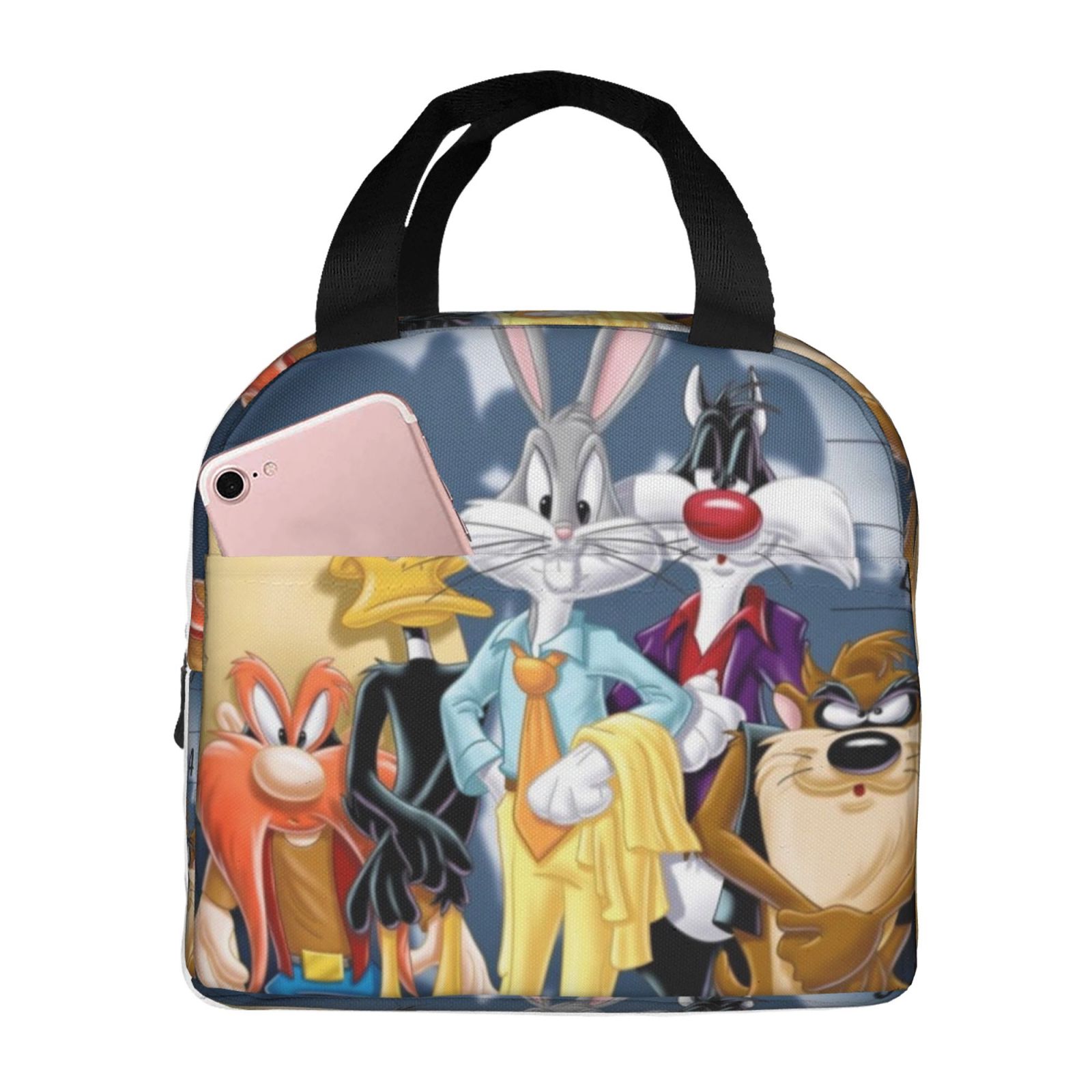 Looney Tunes Cartoons Lunch Bag, Insulated Lunch Box Large Capacity ...