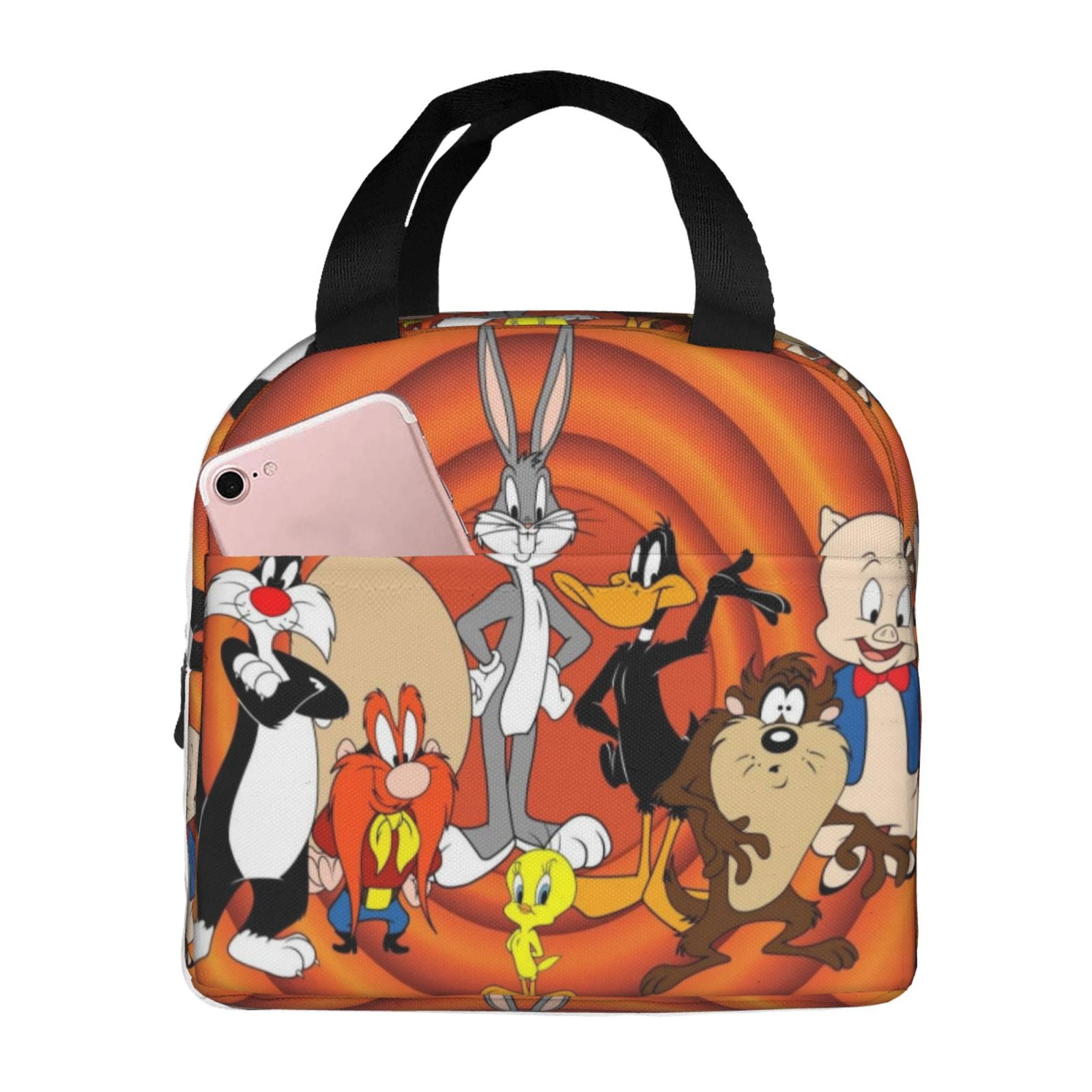 Looney Tunes Cartoons Lunch Bag, Insulated Lunch Box Large Capacity ...