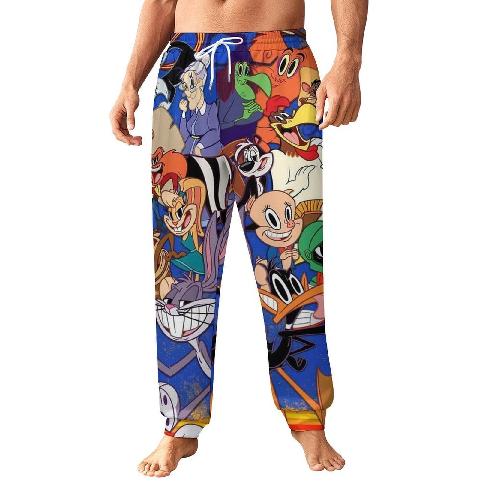 Looney Tunes Cartoons Men's Athletic Joggers Stretch Sweatpants Running ...