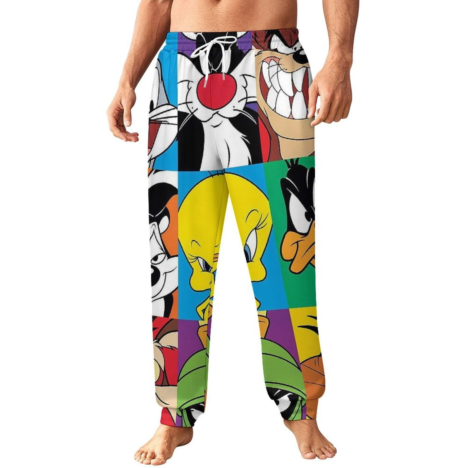 Looney Tunes Cartoons Men's Athletic Joggers Stretch Sweatpants Running ...