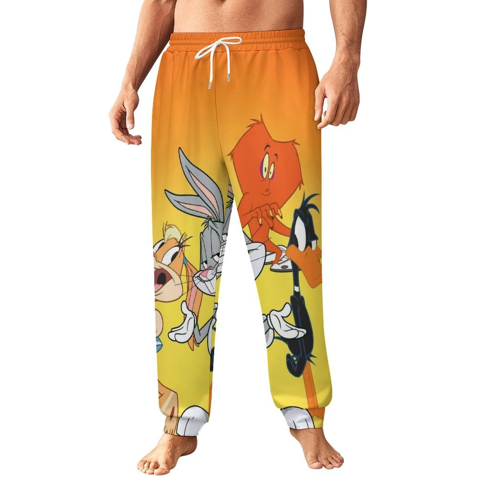 Looney Tunes Cartoons Men's Athletic Joggers Stretch Sweatpants Running ...
