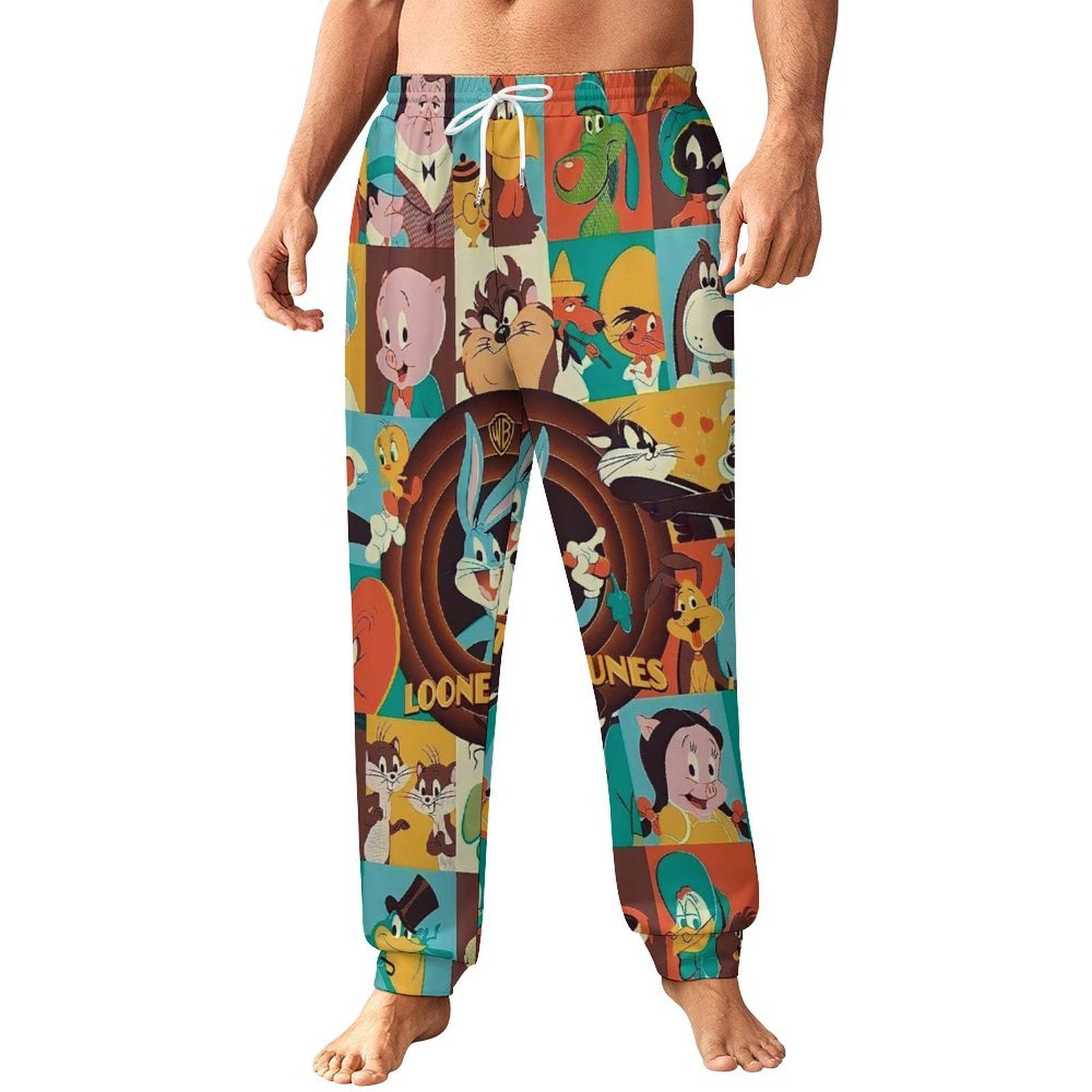 Looney Tunes Cartoons Men's Athletic Joggers Stretch Sweatpants Running ...