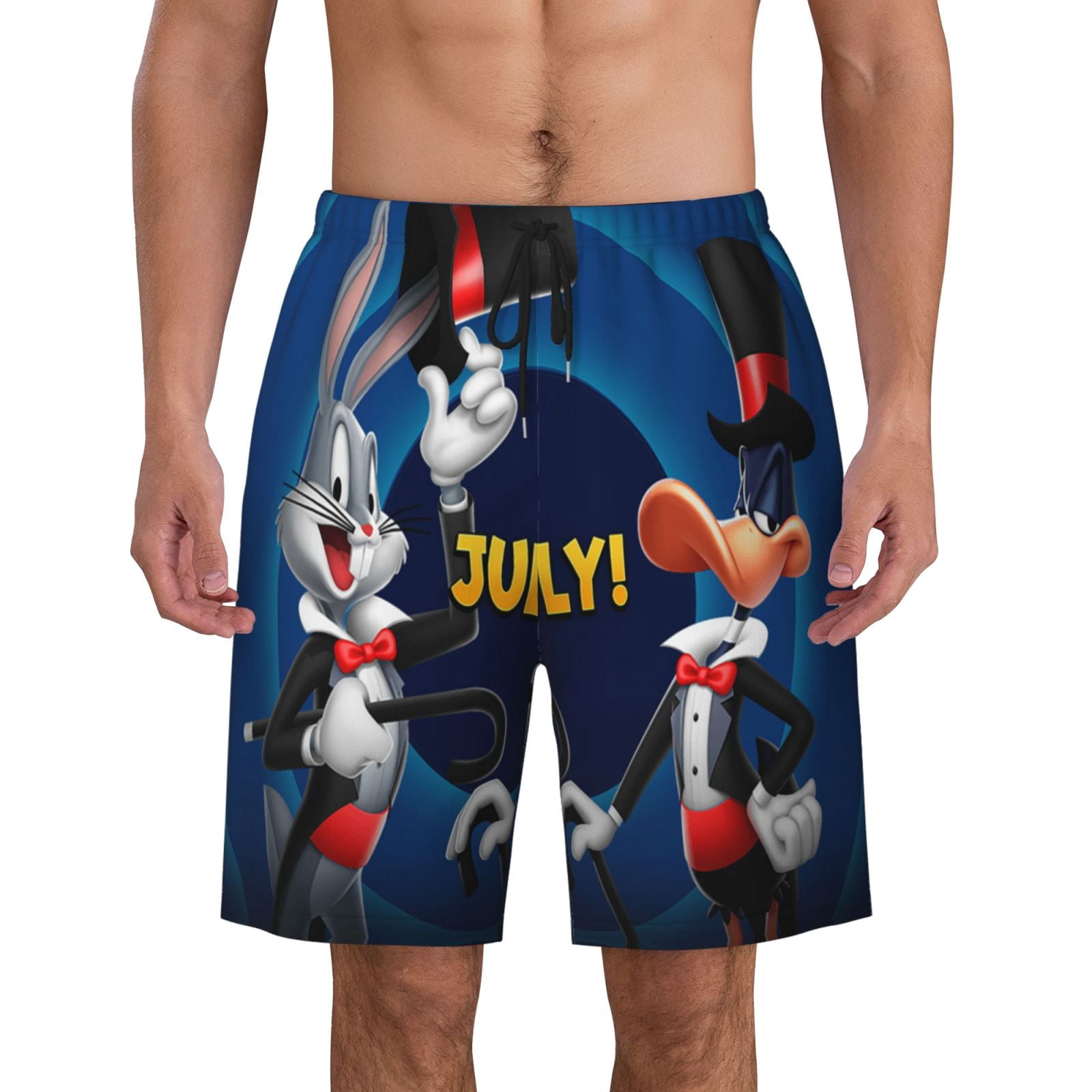 Looney Tunes Cartoons Men's Swim Trunks Quick Dry Board Shorts Bathing ...