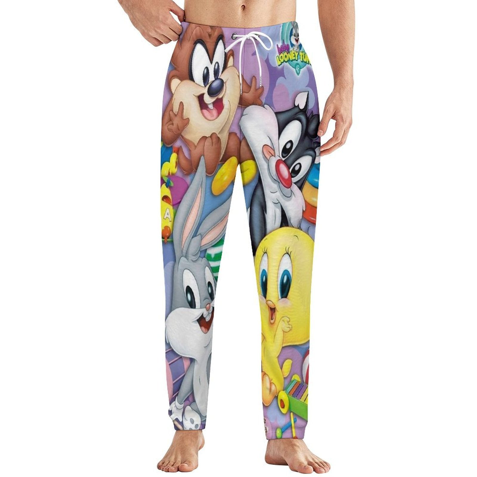 Looney Tunes Cartoons Mens Pajama Pants Microfleece Pajama Bottoms ...