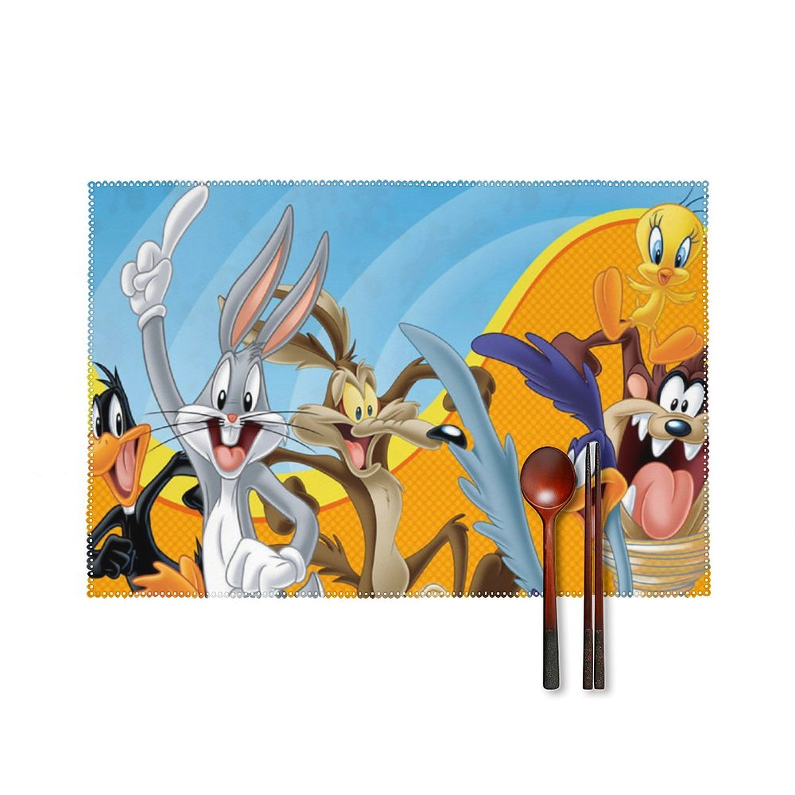 Looney Tunes Cartoons Placemats Set of 4, Decorative Place Mats for ...