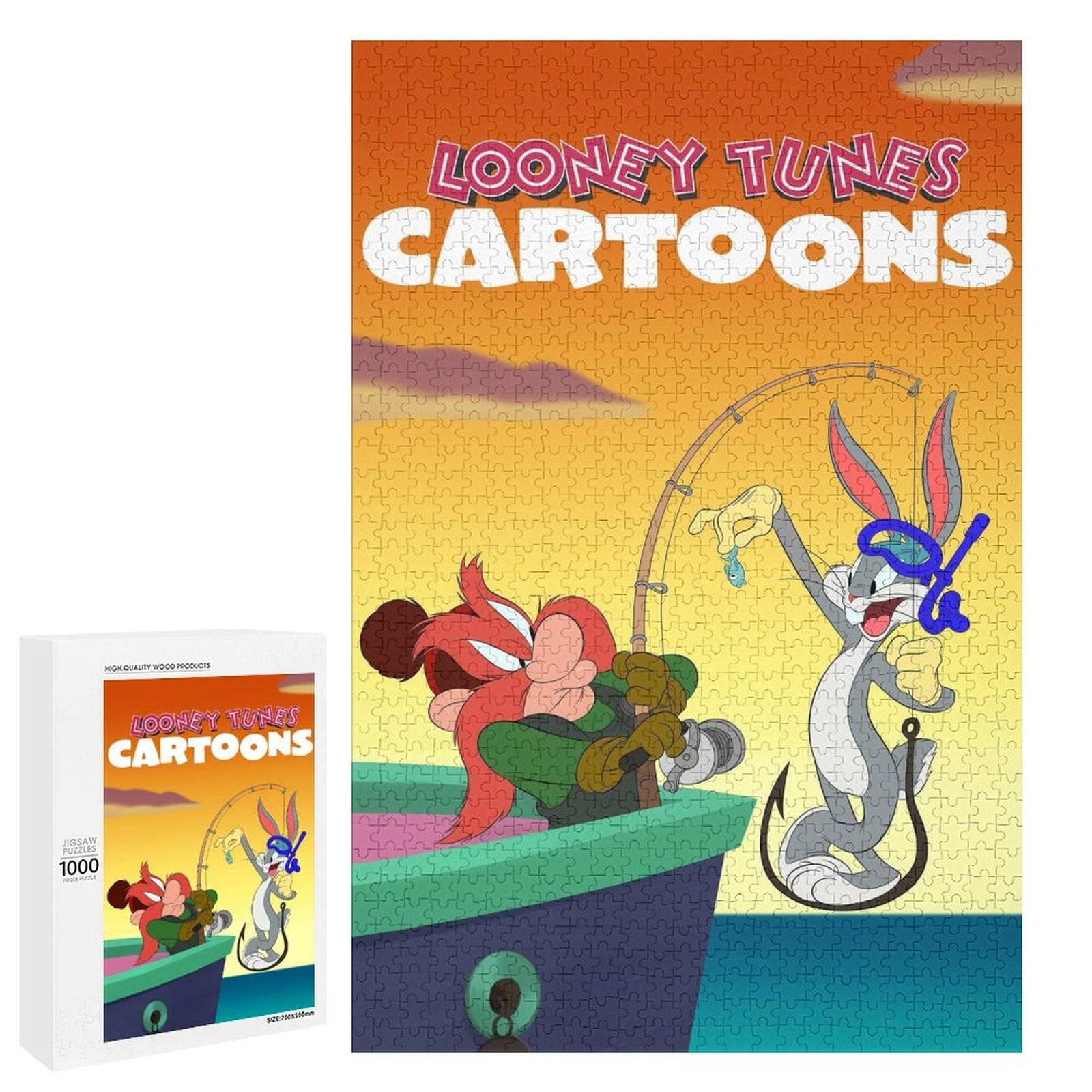 Looney Tunes Cartoons Puzzle For Adults & Kids - 1000 PCS Jigsaw Puzzle ...