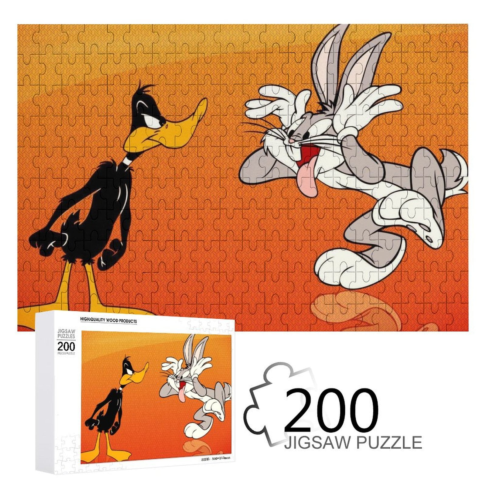 Looney Tunes Cartoons Puzzle For Adults & Kids - 200 PCS Jigsaw Puzzle ...