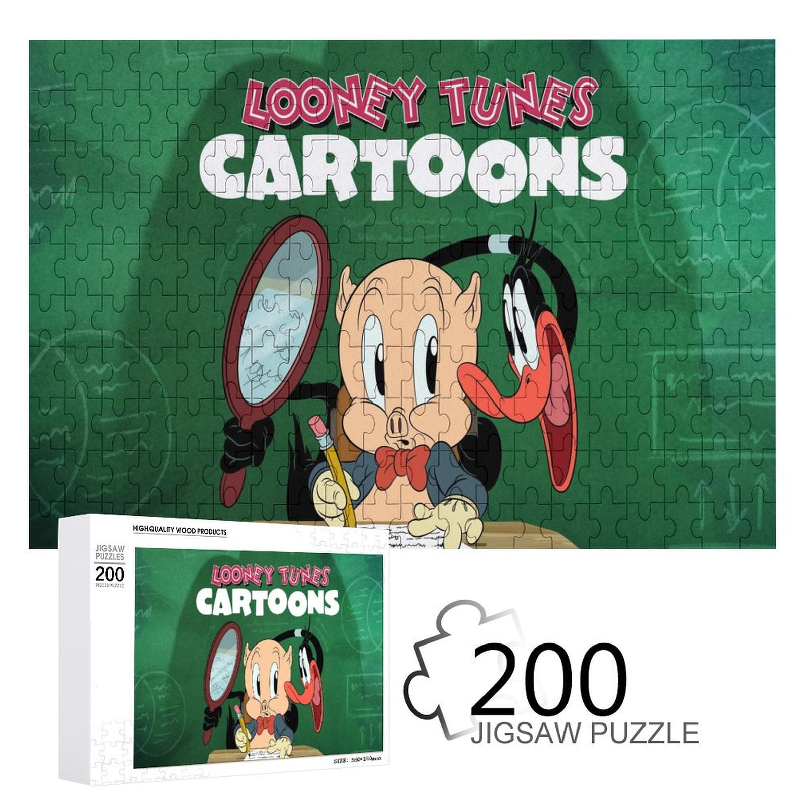 Looney Tunes Cartoons Puzzle For Adults & Kids - 200 PCS Jigsaw Puzzle ...