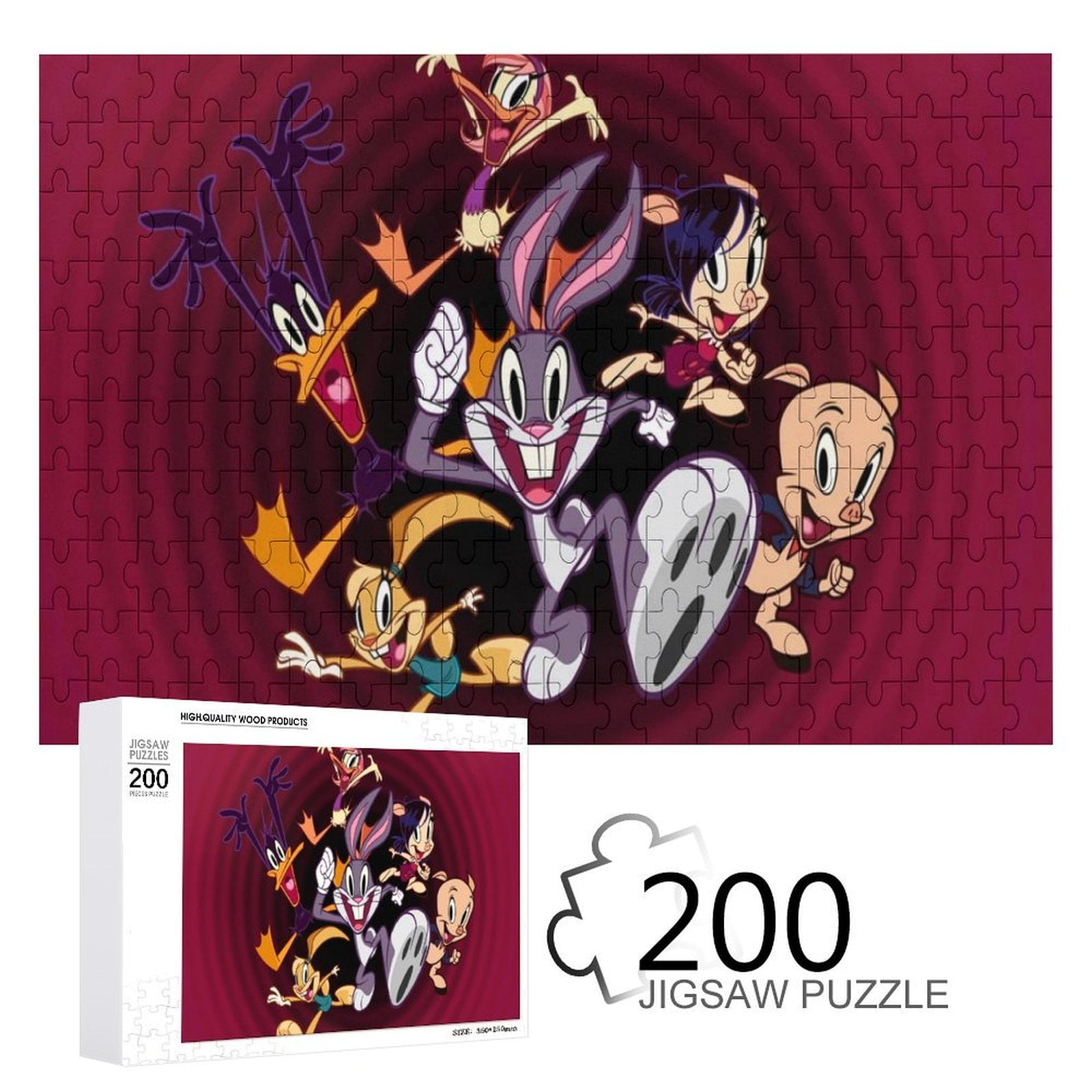 Looney Tunes Cartoons Puzzle For Adults & Kids - 200 Piece Jigsaw ...