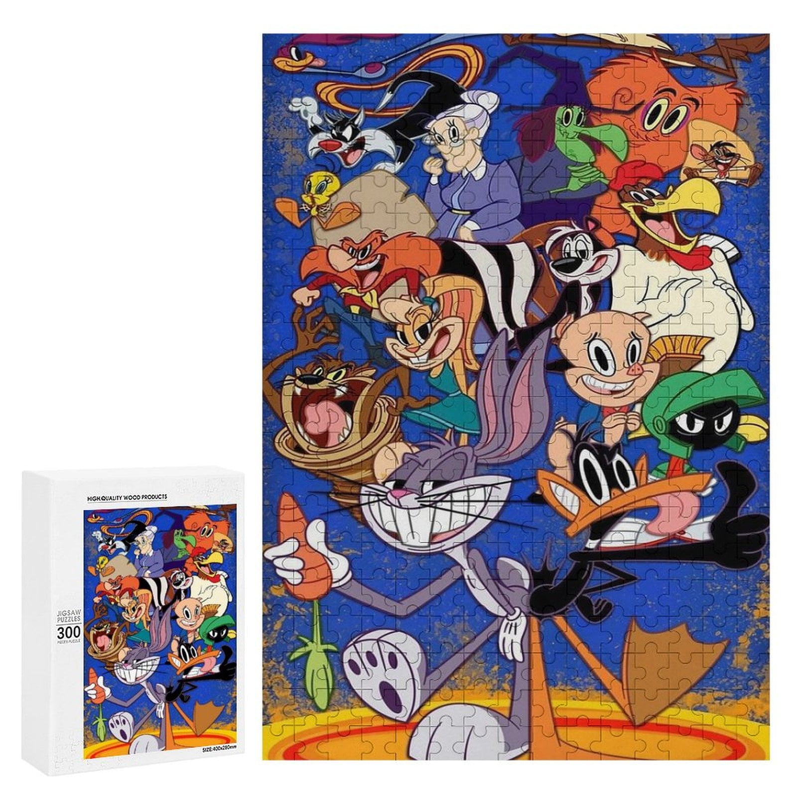 Looney Tunes Cartoons Puzzle For Adults & Kids - 300 PCS Jigsaw Puzzle ...
