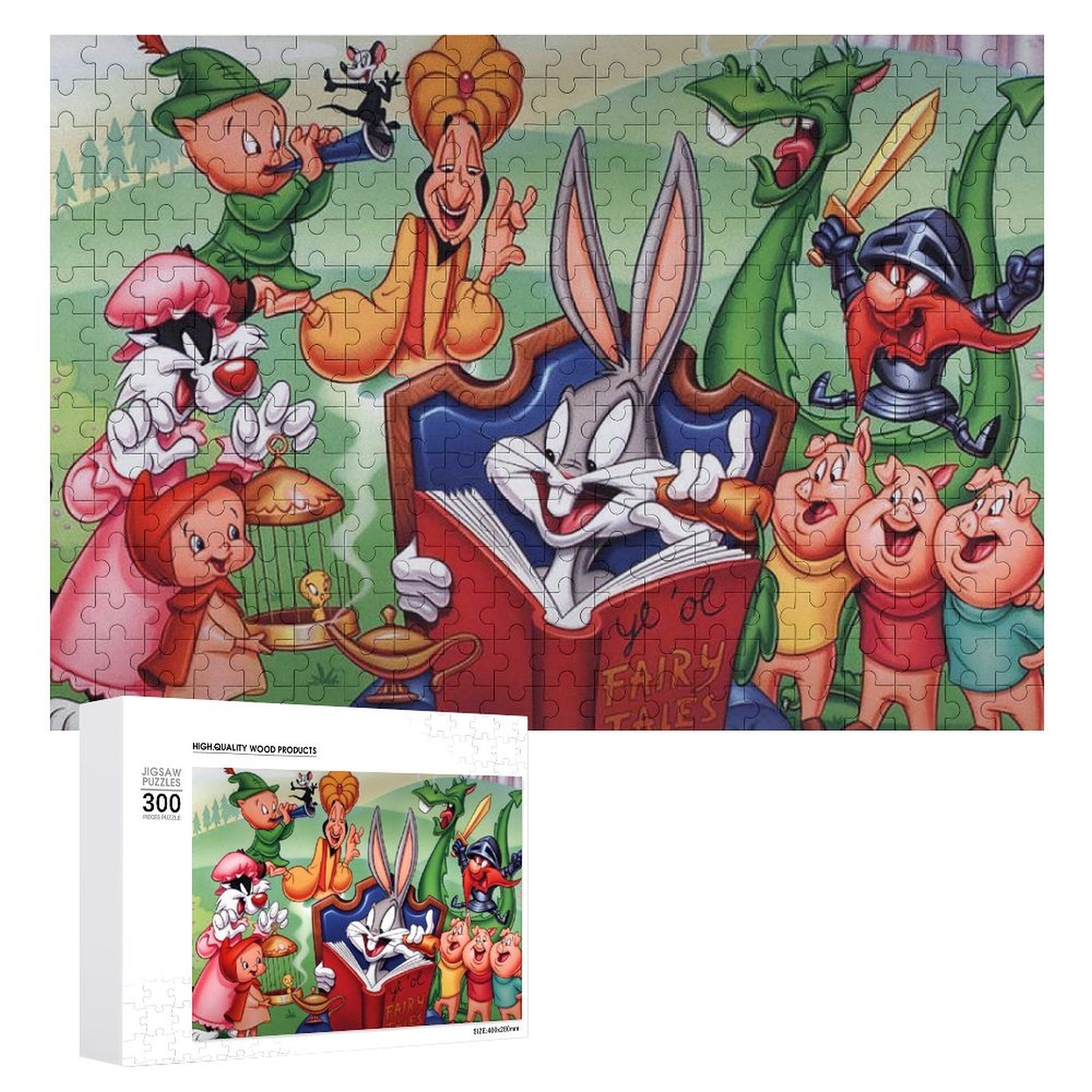 Looney Tunes Cartoons Puzzle For Adults & Kids - 300 PCS Jigsaw Puzzle ...