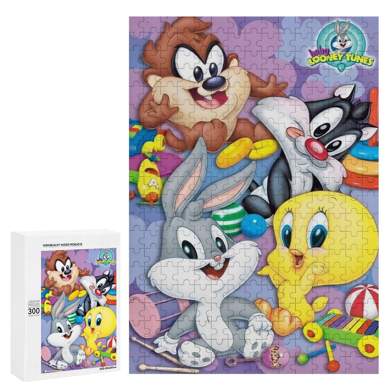 Looney Tunes Cartoons Puzzle For Adults & Kids - 300 PCS Jigsaw Puzzle ...