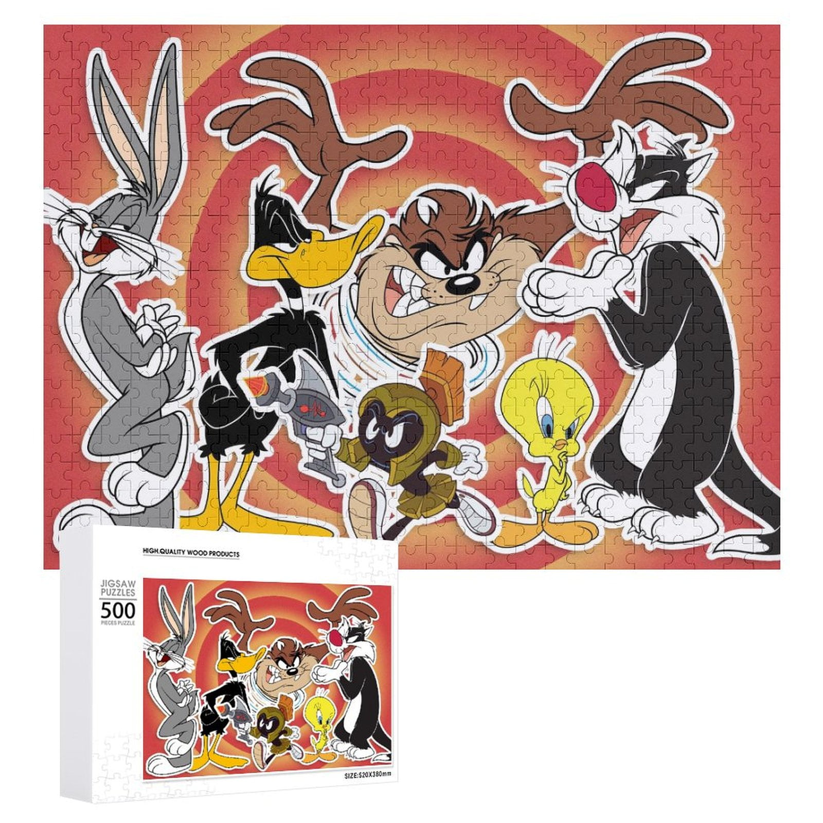 Looney Tunes Cartoons Puzzle For Adults & Kids - 500 PCS Jigsaw Puzzle ...