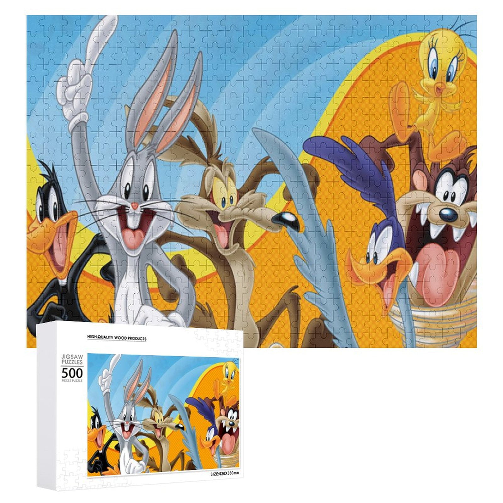 Looney Tunes Cartoons Puzzle For Adults & Kids - 500 PCS Jigsaw Puzzle ...