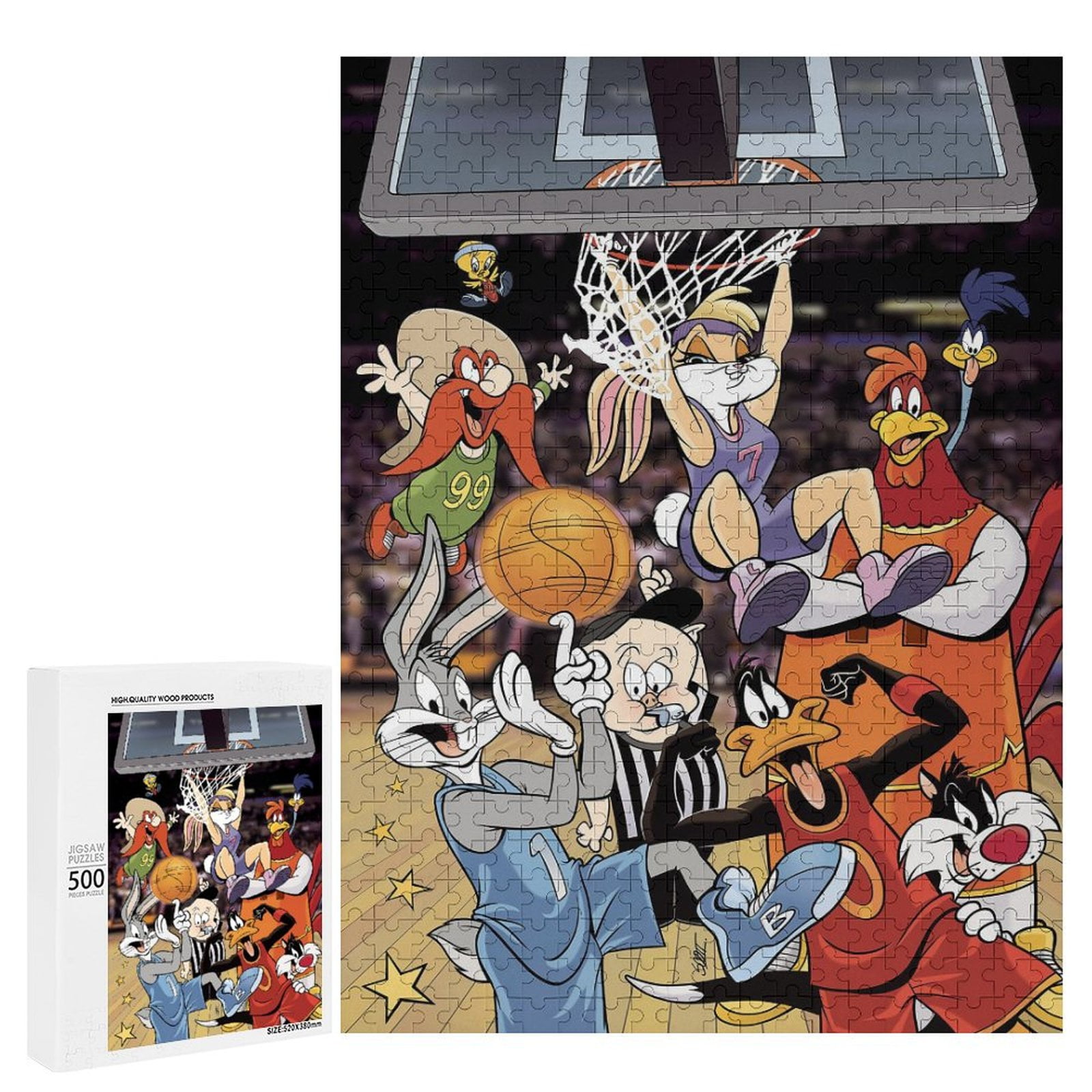 Looney Tunes Cartoons Puzzle For Adults & Kids - 500 PCS Jigsaw Puzzle ...