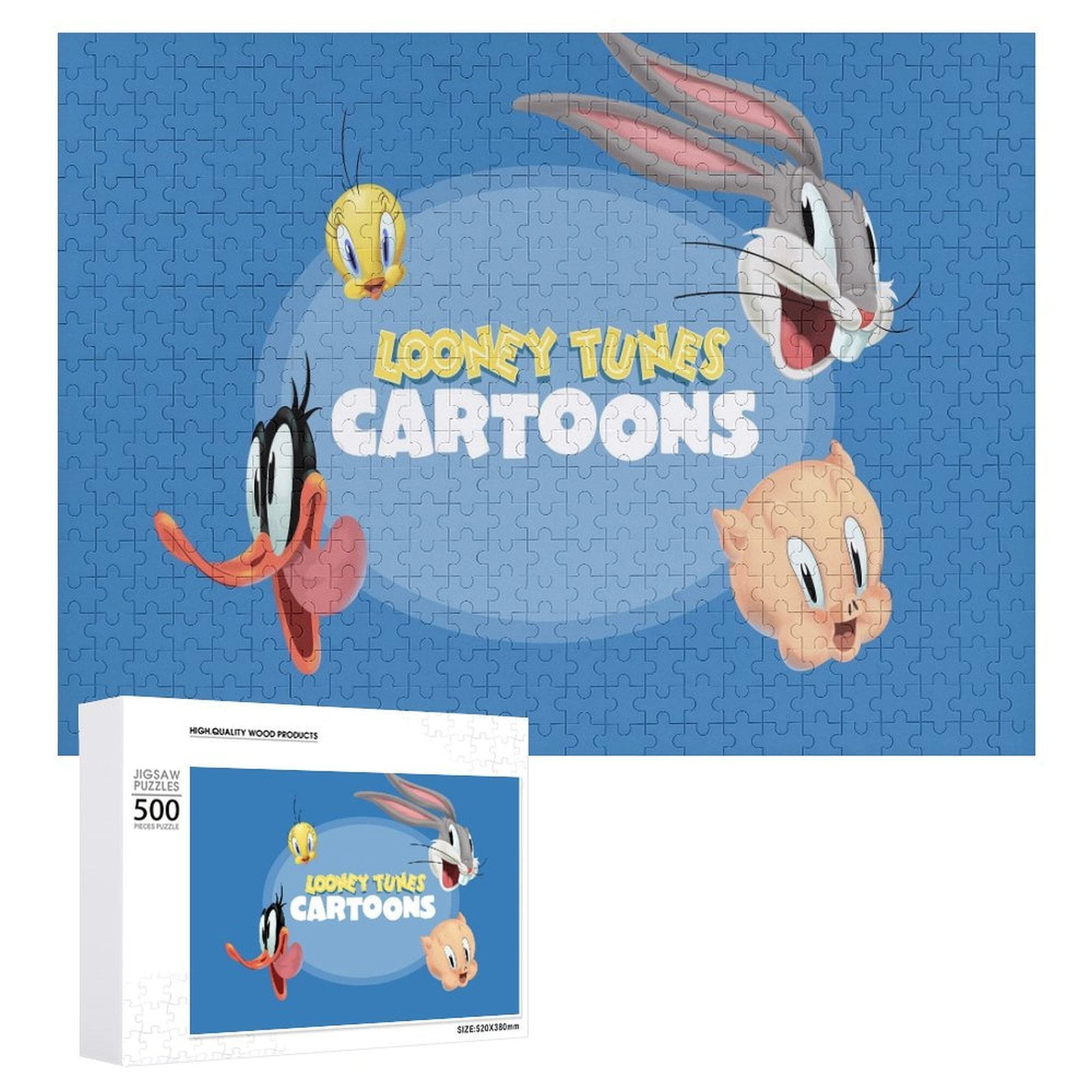 Looney Tunes Cartoons Puzzle For Adults & Kids - 500 PCS Jigsaw Puzzle ...