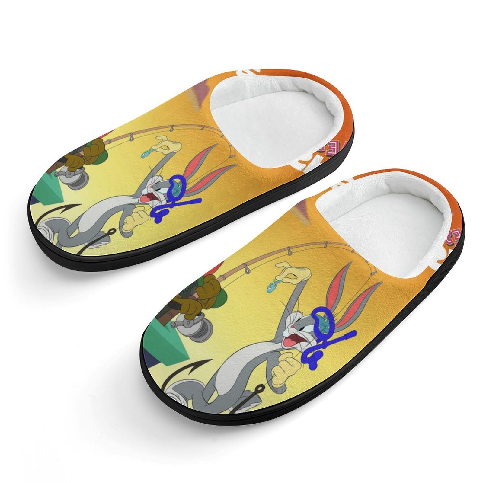 Looney Tunes Cartoons Slippers for Kids, Cute Soft Plush Anti-slip ...
