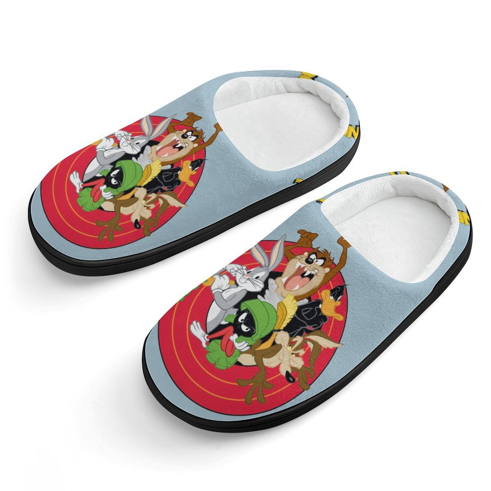 Looney Tunes Cartoons Slippers for Kids, Cute Soft Plush Anti-slip ...