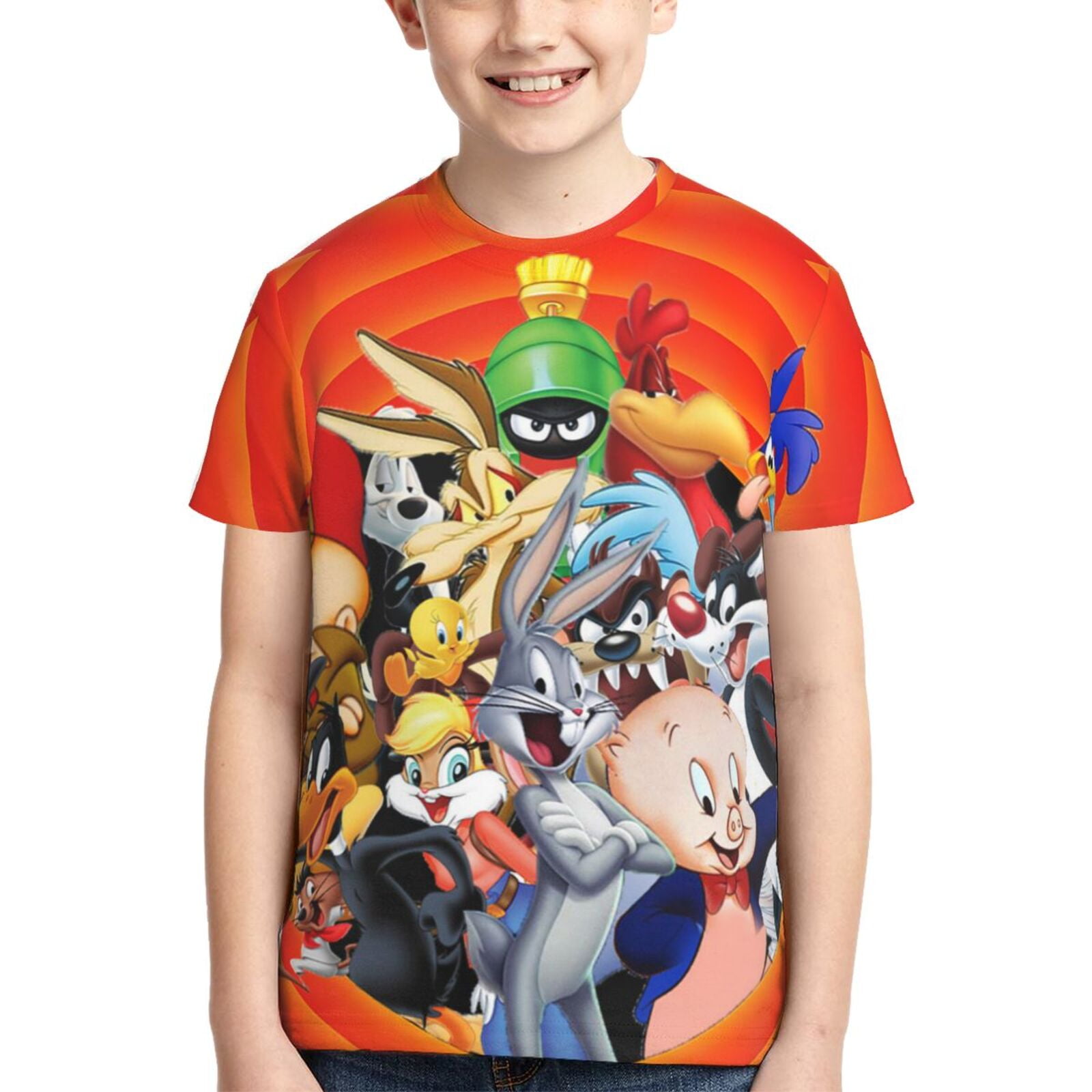 Looney Tunes Cartoons T Shirts 3d Printed Short Sleeve Tee Shirt For ...