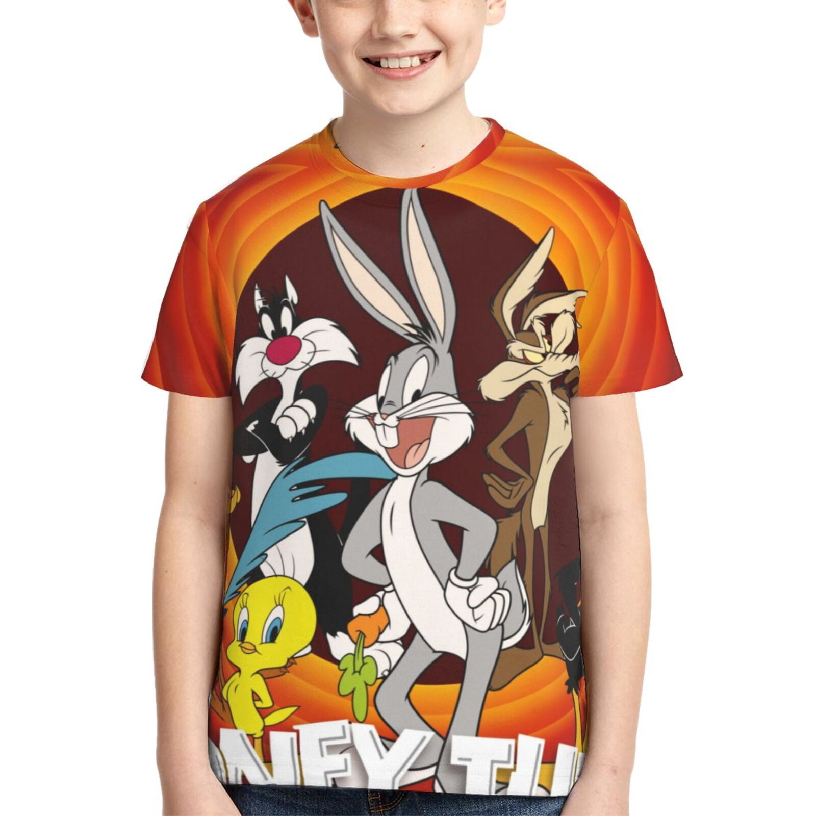 Looney Tunes Cartoons T Shirts 3d Printed Short Sleeve Tee Shirt For ...