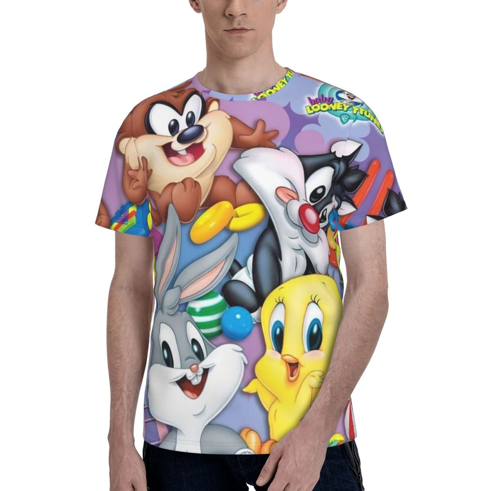 Looney Tunes Cartoons T-Shirts 3d Printed Short Sleeve Tee Shirt For ...