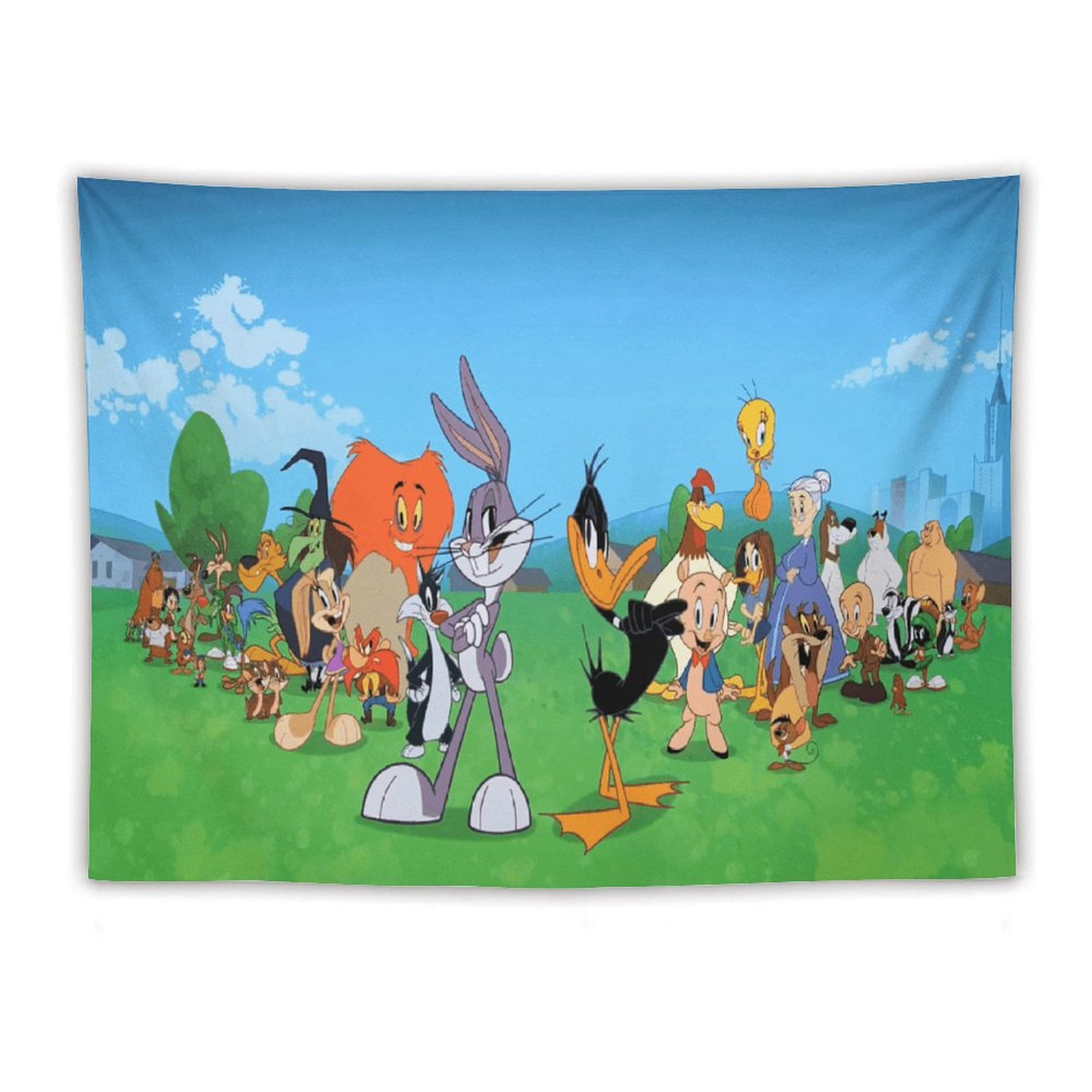 Looney Tunes Cartoons Tapestry Anime Poster Wall Hanging Art Decor For ...