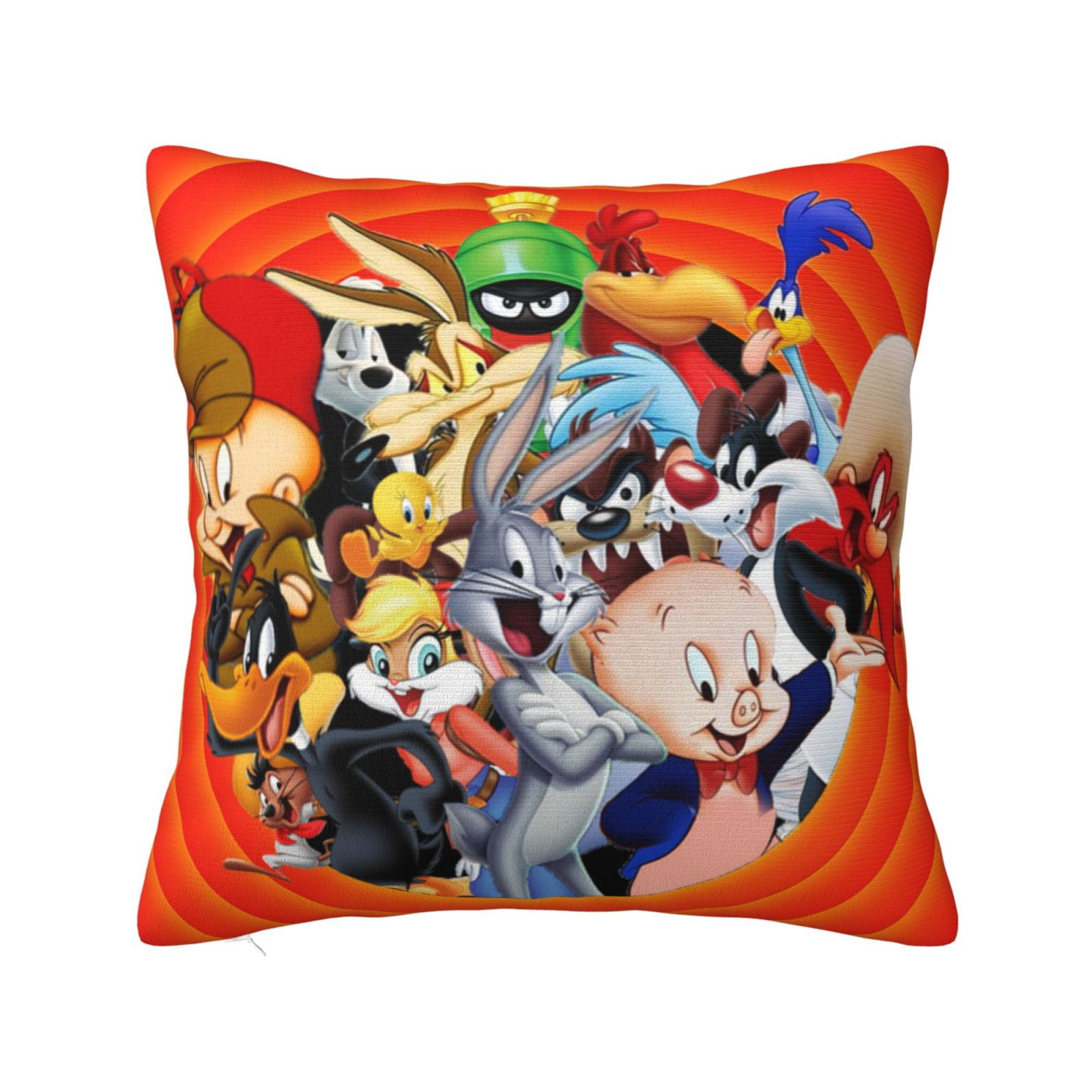 Looney Tunes Cartoons Throw Pillow Cover Decoration Pillow Case Cushion ...