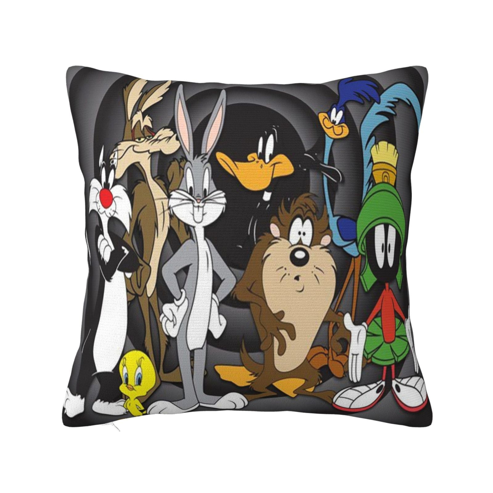 Looney Tunes Cartoons Throw Pillow Covers 12"X12" Pillow Case Cushion ...