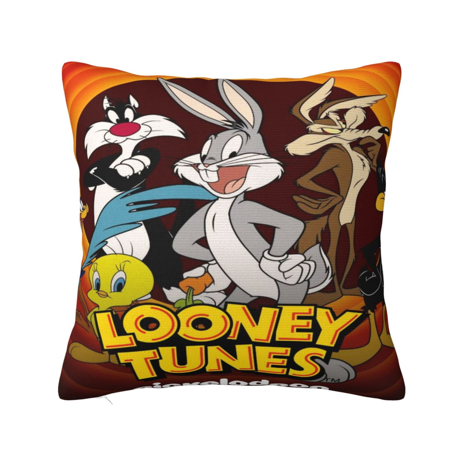 Looney Tunes Cartoons Throw Pillow Covers 20"X20" Pillow Case Cushion ...