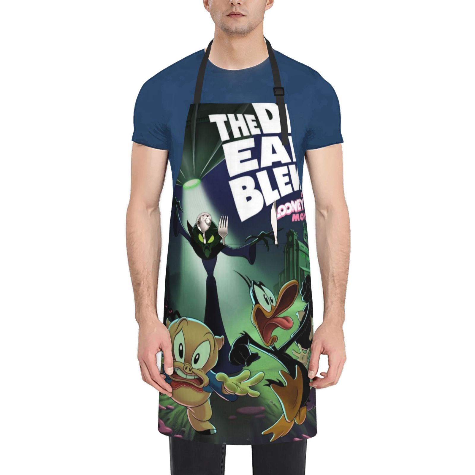 Looney Tunes Cartoons Waterproof Cooking Aprons, Adjustable Bib Soft ...