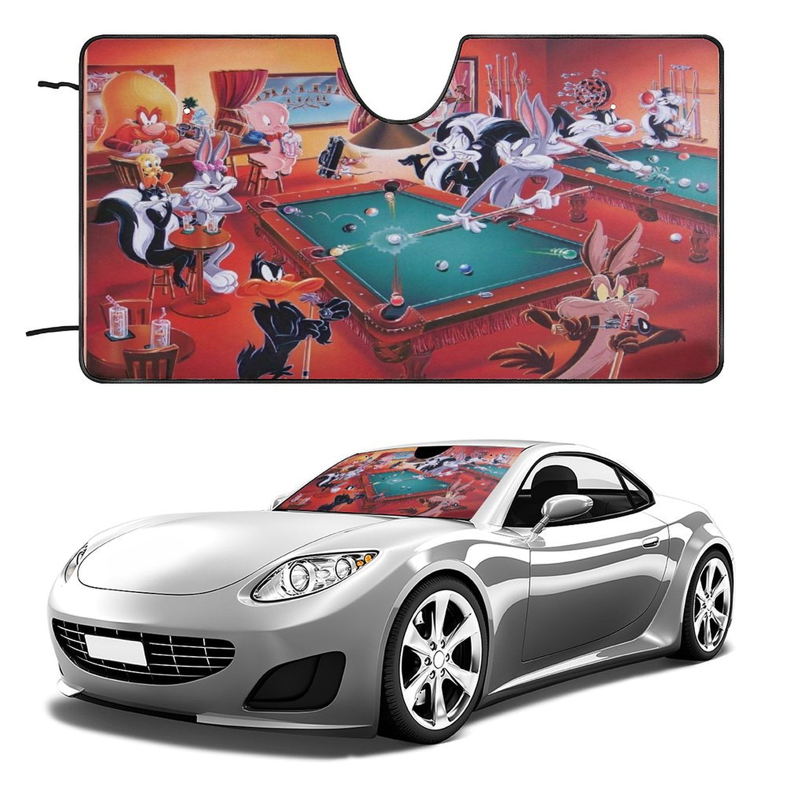 Looney Tunes Cartoons Windshield Sun Shade - Car Sun Shade Windshield ...