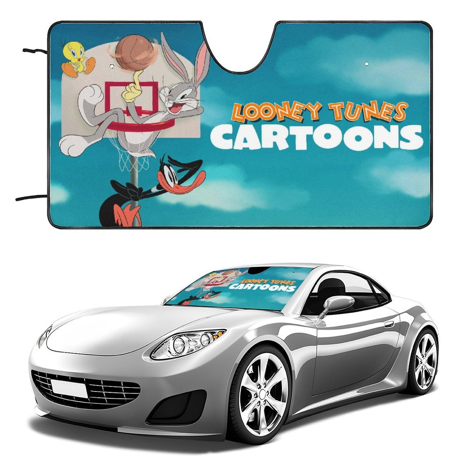 Looney Tunes Cartoons Windshield Sun Shade - Car Sun Shade Windshield ...