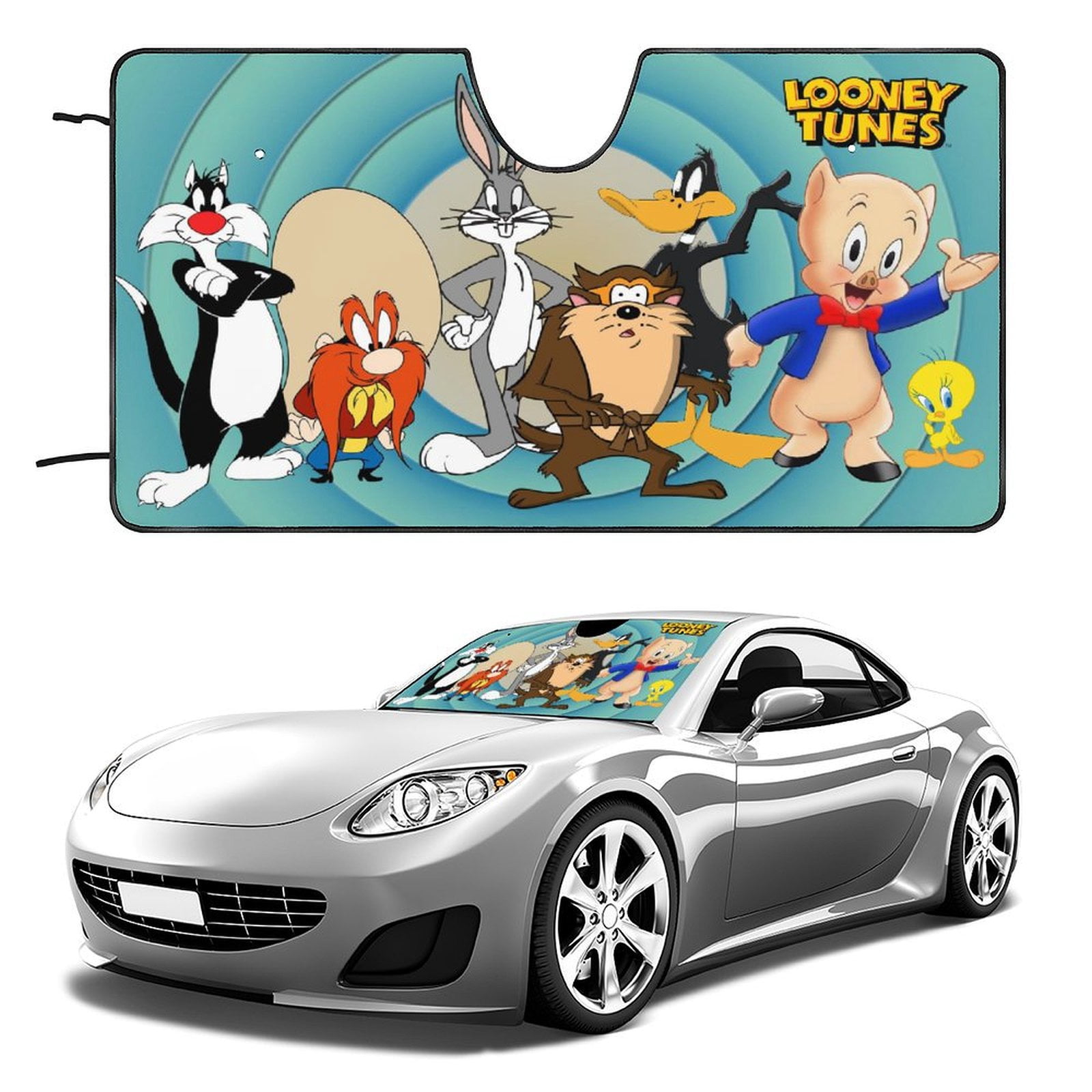 Looney Tunes Cartoons Windshield Sun Shade - Car Sun Shade Windshield ...