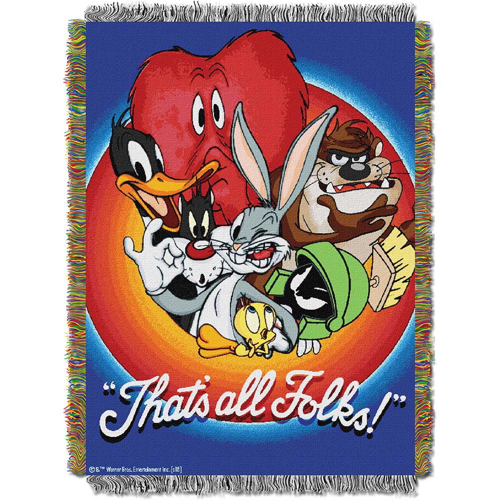 Looney Tunes Show Tapestry Throw Blanket - 48 x 60 inches - Walmart.com