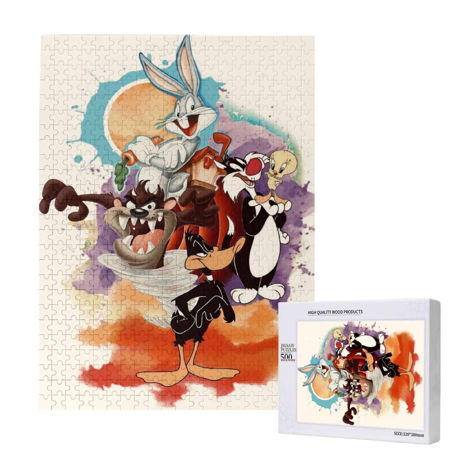 Looney Tunes Jigsaw Puzzle Interactive Brain Teaser Board Game for ...