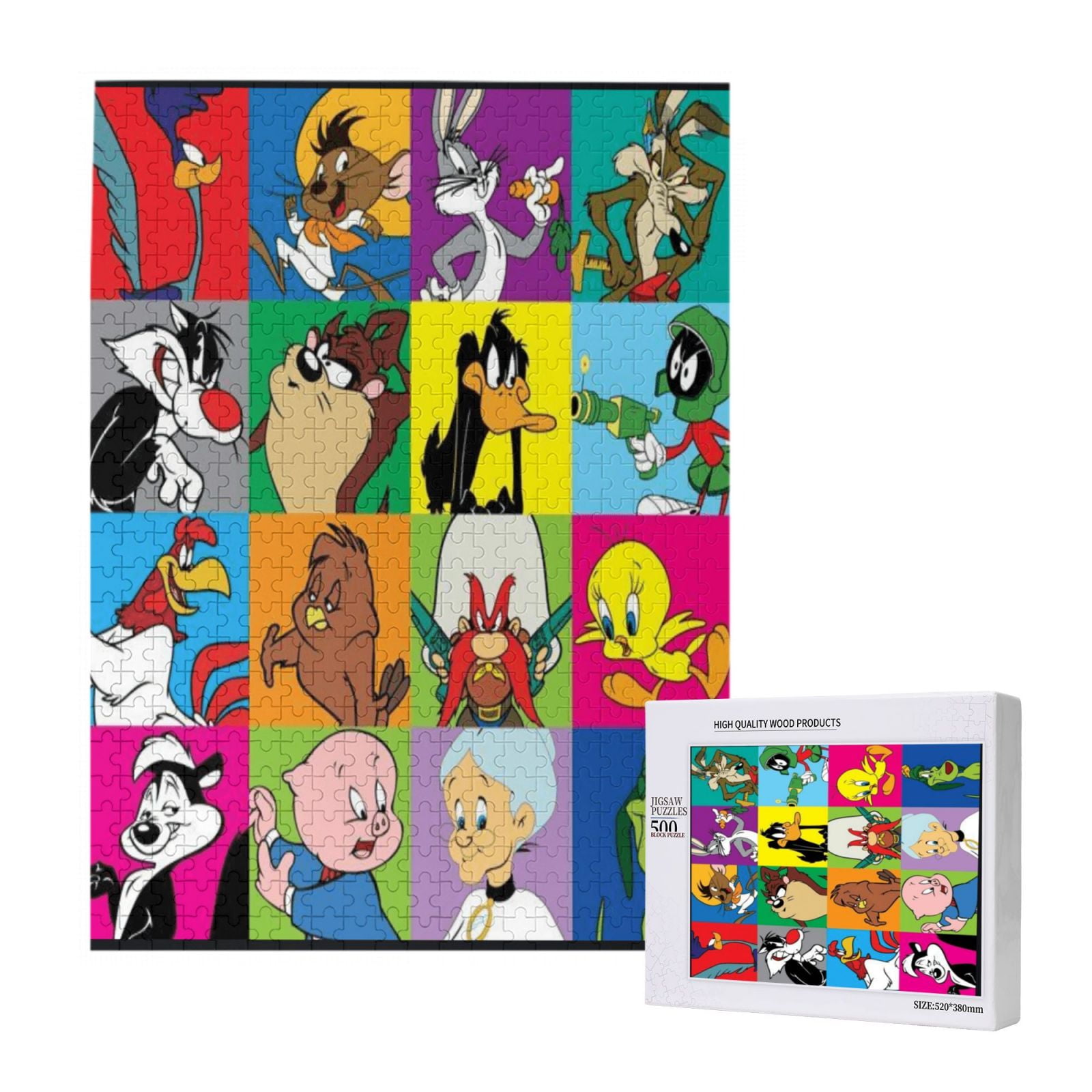 Looney Tunes Jigsaw Puzzle Interactive Brain Teaser Board Game for ...