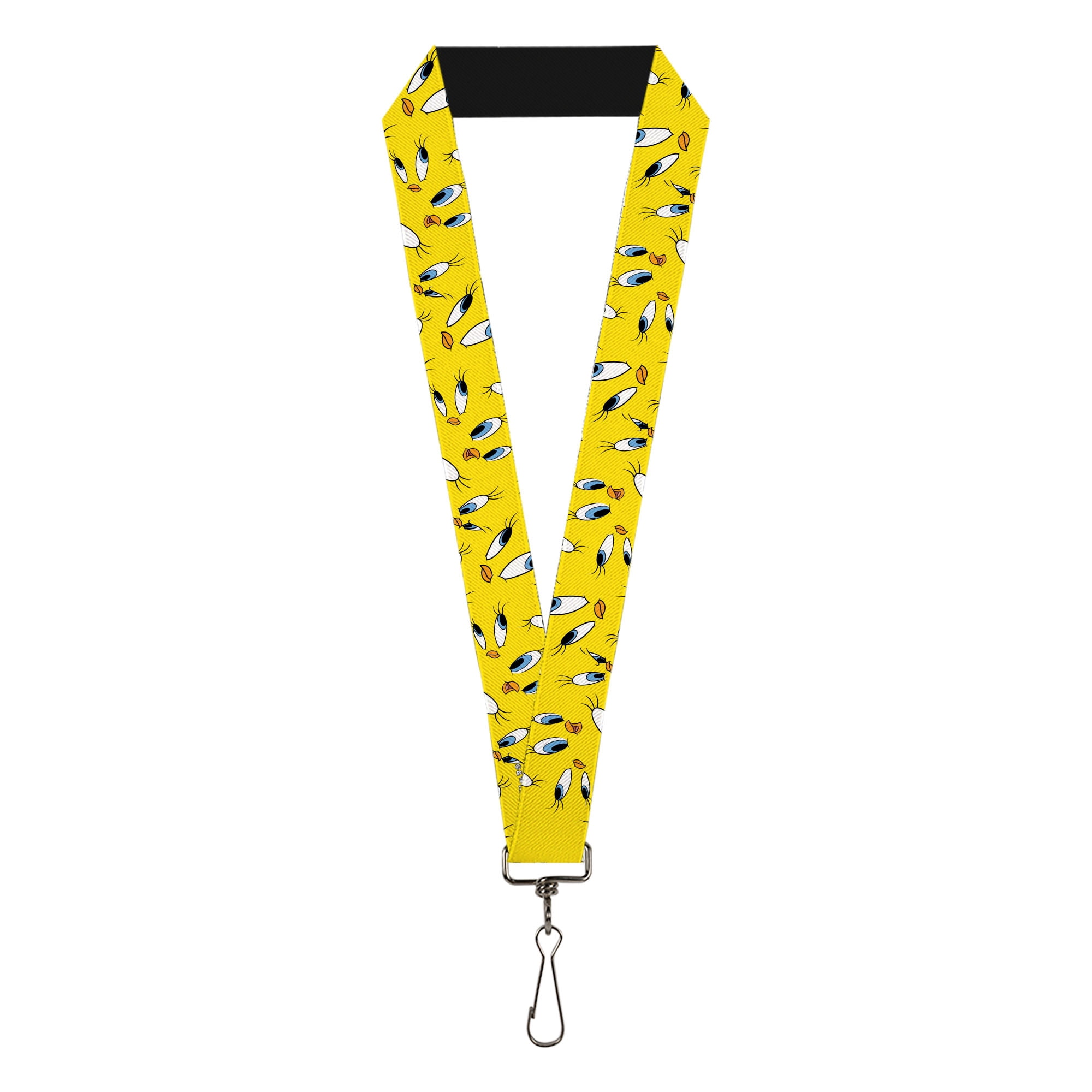Looney Tunes Lanyard, Tweety Expression and Eyes Scattered Yellow ...