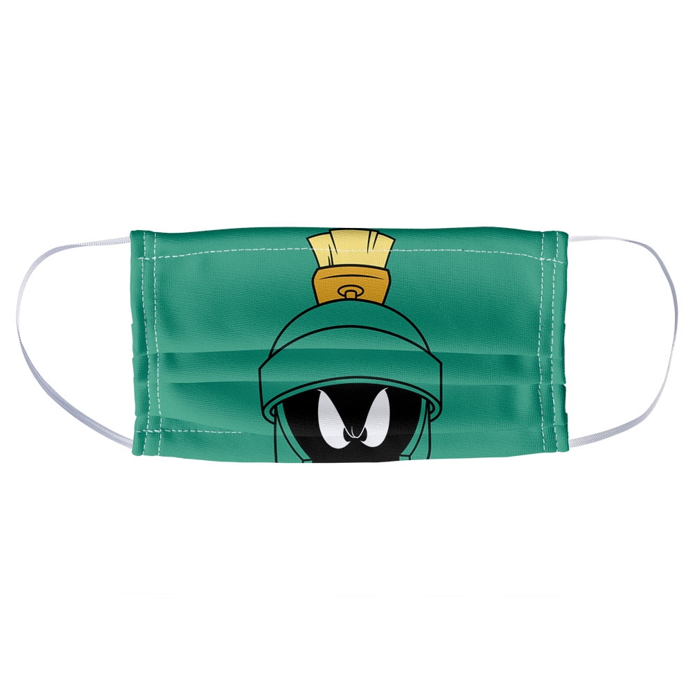 Looney Tunes Marvin Face 1-Ply Reusable Face Mask Covering, Unisex ...