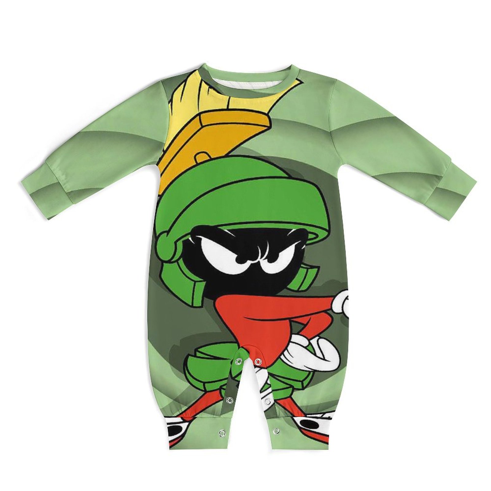 Looney Tunes Marvin The Martian Baby Long Sleeve Footless, Infant ...