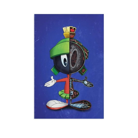 Looney Tunes Marvin The Martian Canvas Wall Art Painting Artwork ...