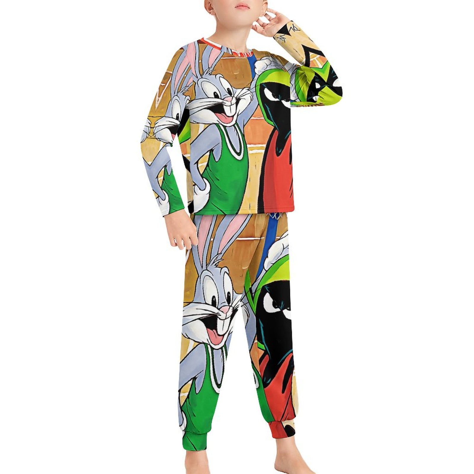 Looney Tunes Marvin The Martian Ki-ds Pajamas 2 Piece Pjs Set Little ...