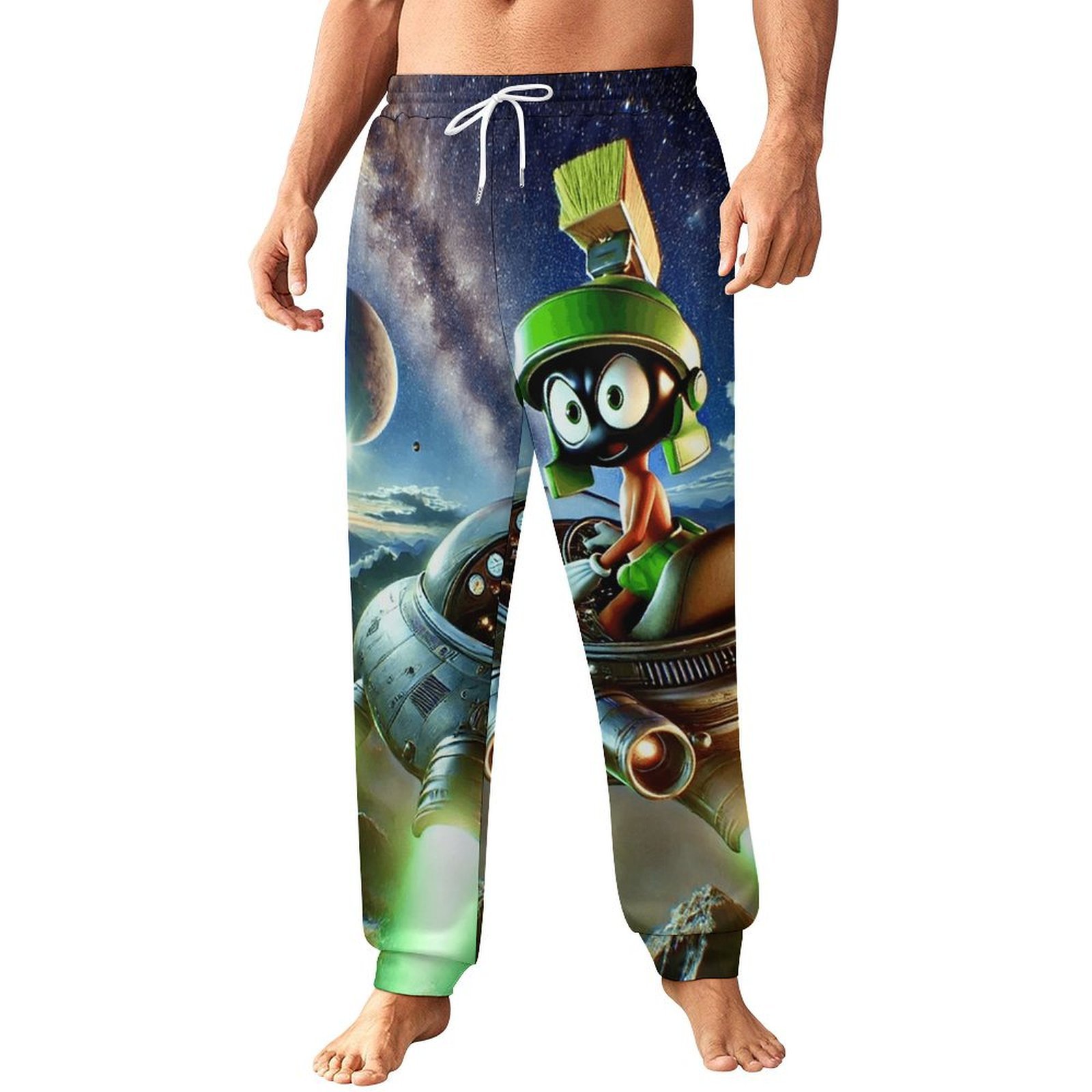 Looney Tunes Marvin The Martian Men's Athletic Joggers Stretch ...