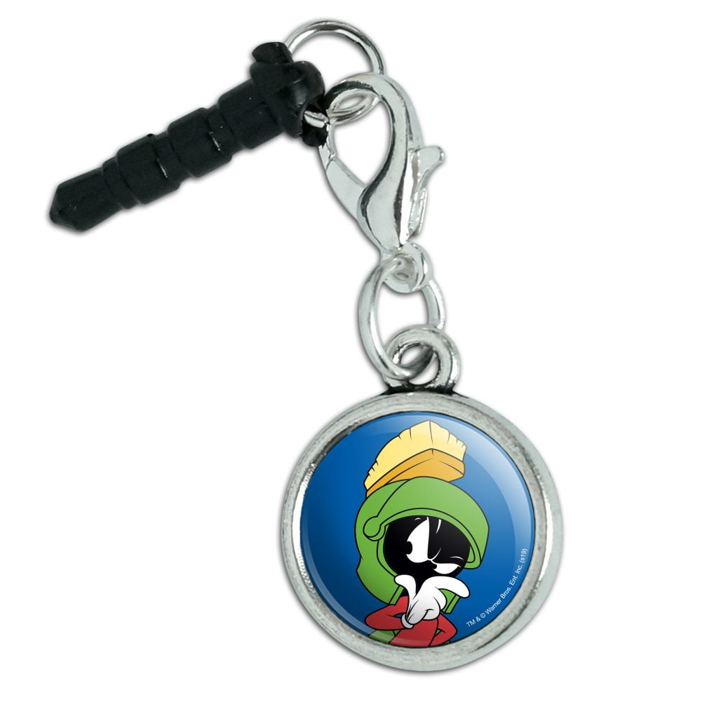 Looney Tunes Marvin The Martian Mobile Cell Phone Headphone Jack Charm ...