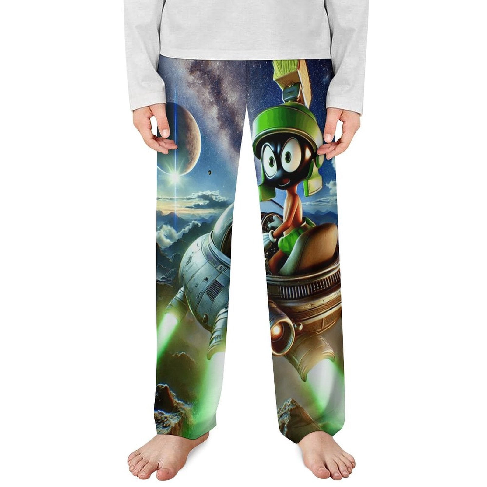 Looney Tunes Marvin The Martian Pajama Pants Sleep Pants Soft Elastic ...