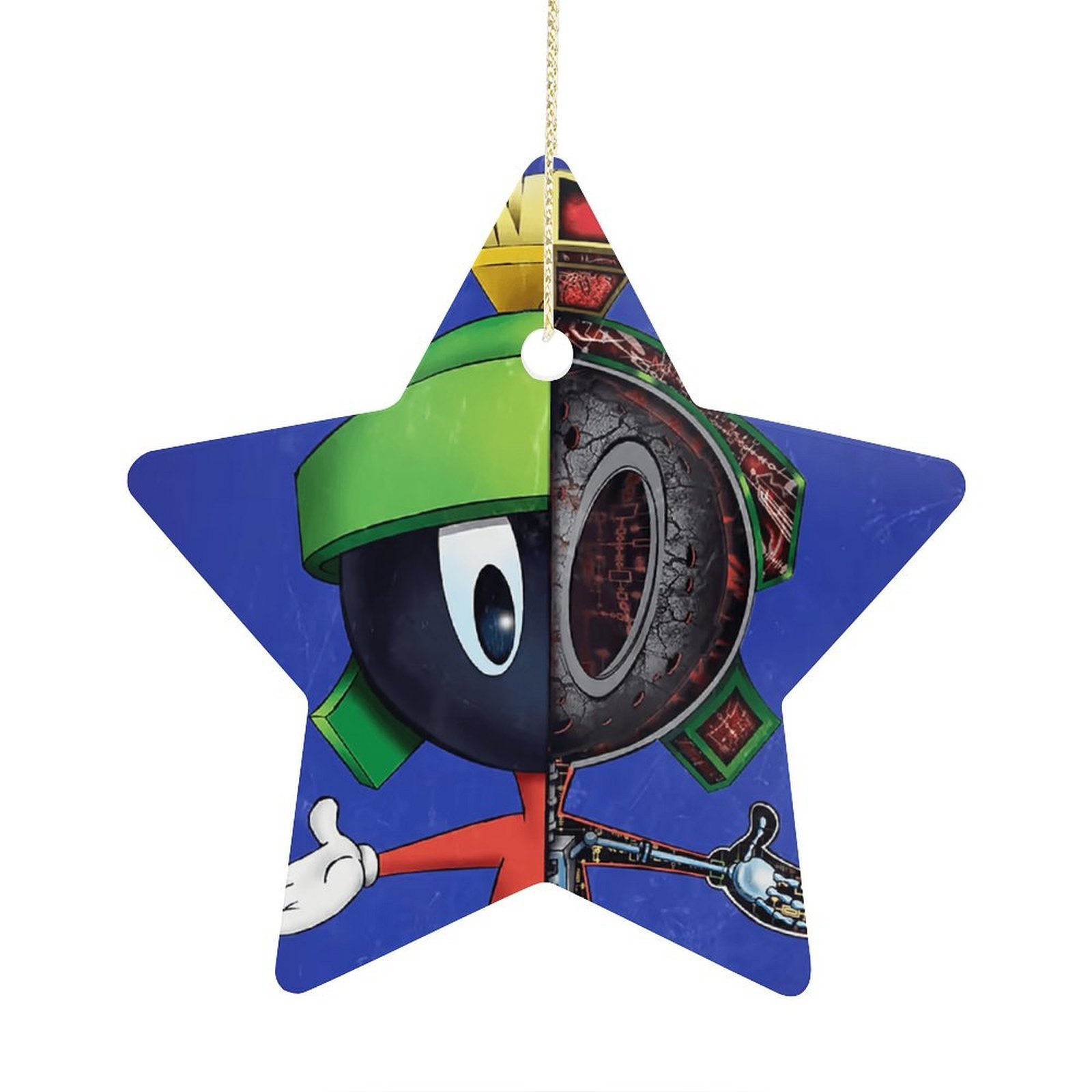 Looney Tunes Marvin The Martian Star Christmas Ceramic Ornament, Stars ...