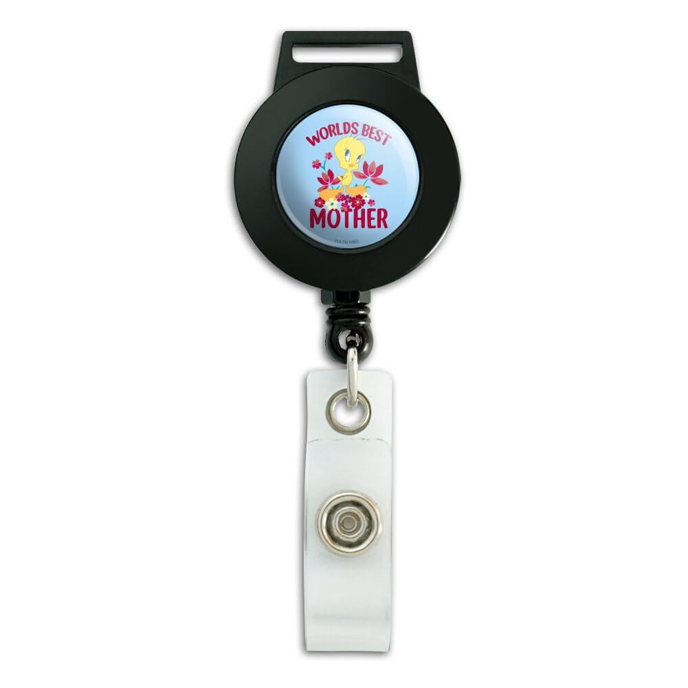 Looney Tunes Mother's Day Tweety Worlds Best Mom Lanyard Retractable ...