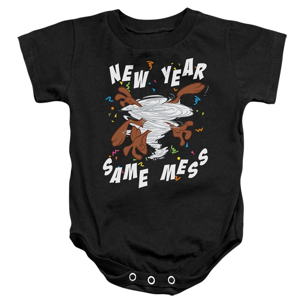 Looney Tunes New Year Same Mess With Taz Unisex Infant Snap Suit for ...