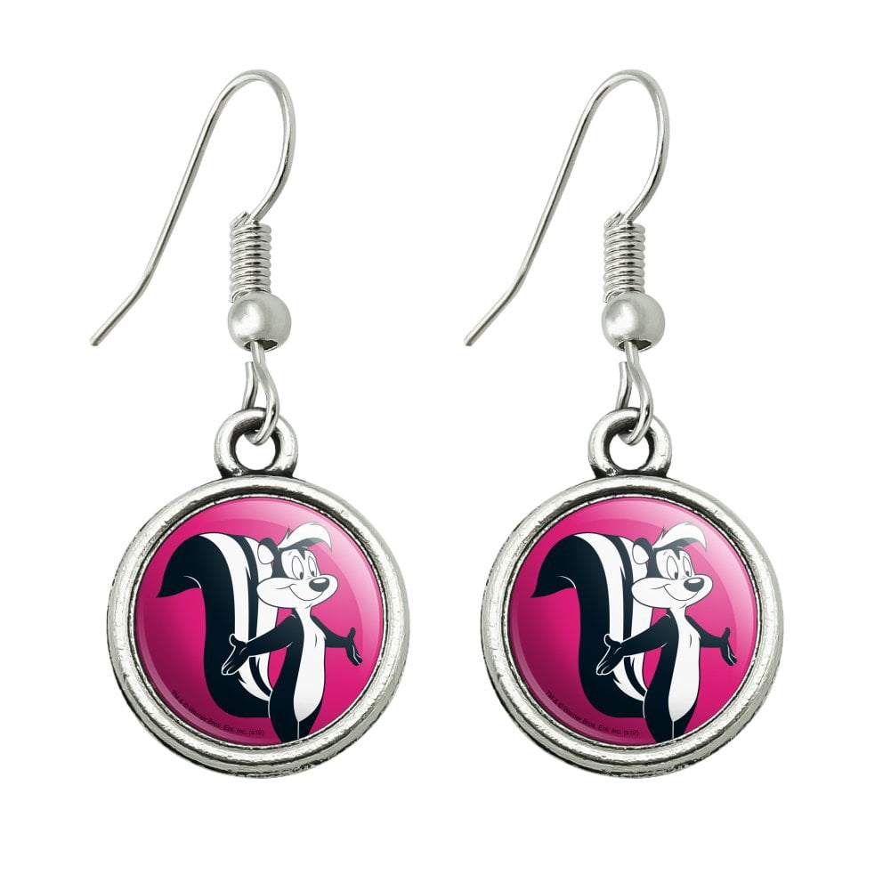 Looney Tunes Pepe Le Pew Novelty Dangling Drop Charm Earrings - Walmart.com