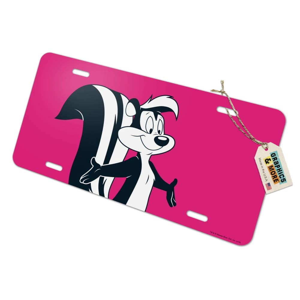 Looney Tunes Pepe Le Pew Novelty Metal Vanity Tag License Plate ...