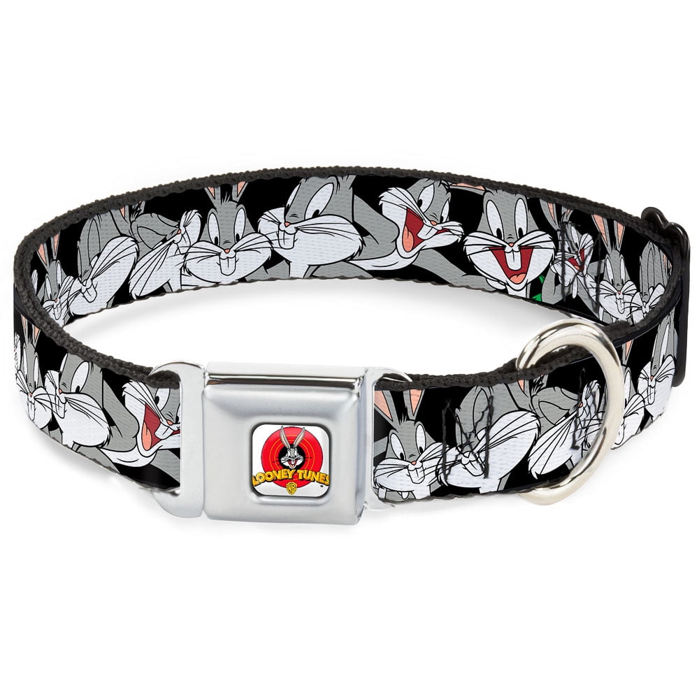 Looney Tunes Pet Collar, Dog Collar Metal Seatbelt Buckle, Bugs Bunny ...